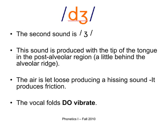 Affricate sounds 2010 | PPT