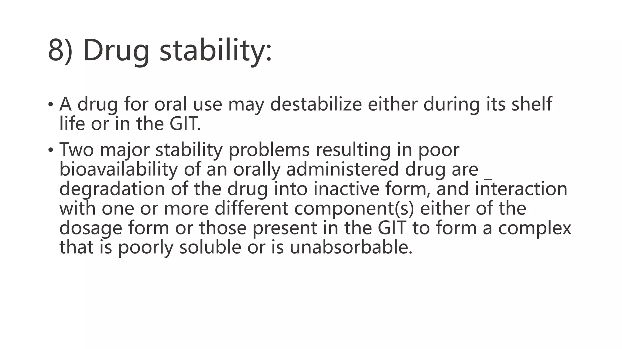 PHYSICOCHEMICAL FACTORS AFFECTING DRUG ABSORPTION | PPTX