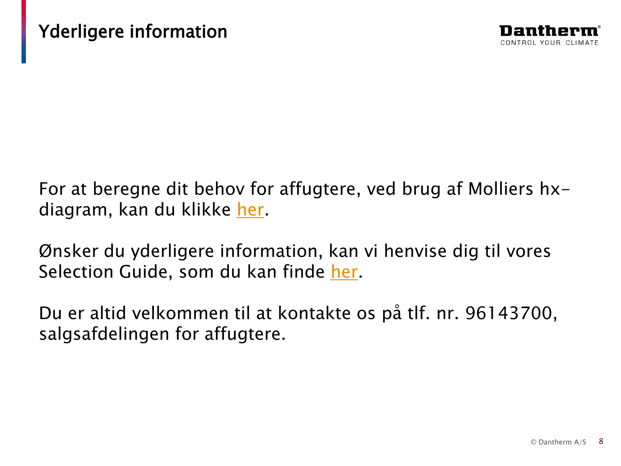 Dantherm Selection Guide 2/4 - Brug af Molliers hx-diagram ved ...