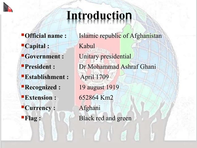 Presentation About Afghanistan By Zainudin Noori | PPTX