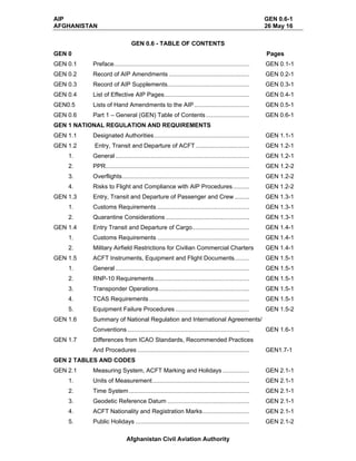 Afghanistan AIP general edition-84-01-feb-2018 | PDF