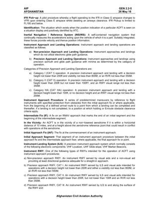 Afghanistan AIP general edition-84-01-feb-2018 | PDF