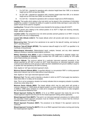 Afghanistan AIP general edition-84-01-feb-2018 | PDF