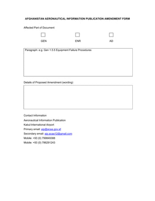 Afghanistan AIP general edition-84-01-feb-2018 | PDF