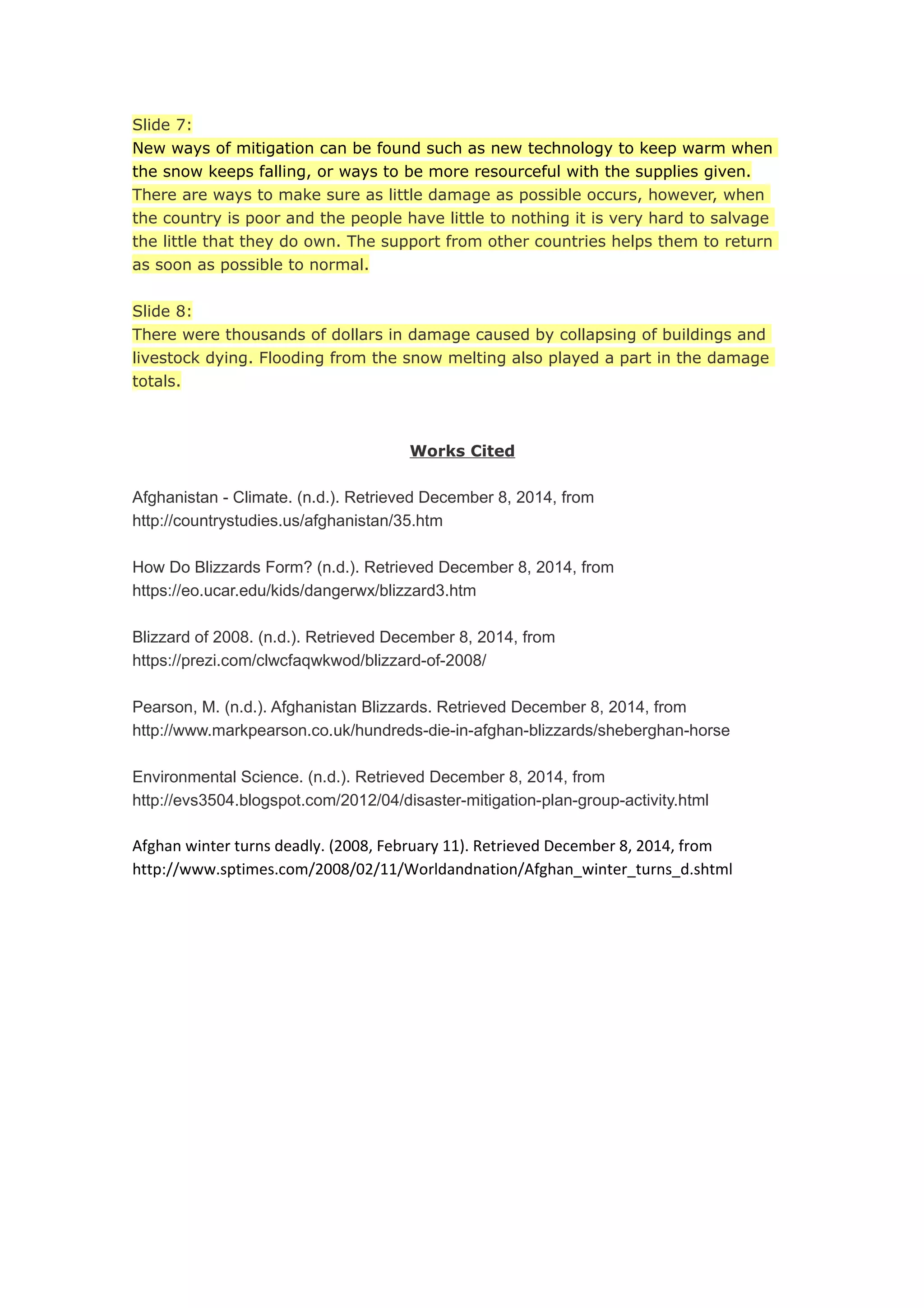 Afghanistan blizzard | ODT