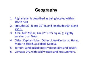 Afghanistan borders | PPT