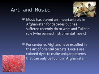 Afghanistan culture | PPT