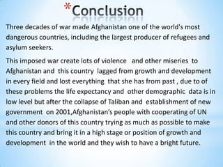 Afghanistan demographics profile1 | PPTX