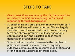 Afghanistan Immunization Program | PPT