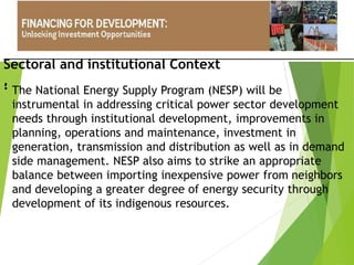 Afghanistan power system development project final project under ...