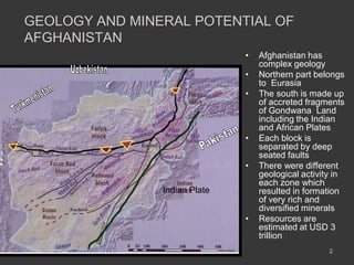 Mineral Resources of Afghanistan | PDF