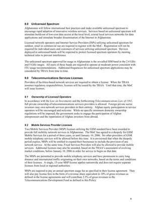 Afghanistan telecompolicy english | PDF