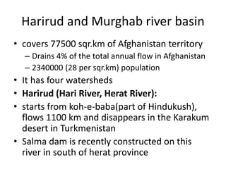 Afghanistan Water Basins | PPTX