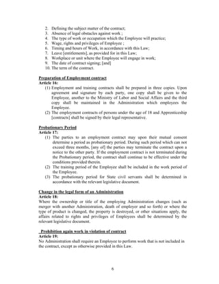 Afghan labour law aisa version | PDF