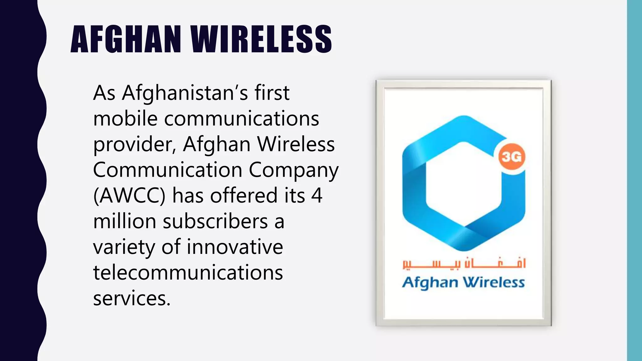 Afghan Wireless Upgrades Financial Services with Naqdina Partnership | PPTX