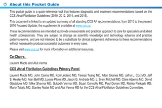 Atrial Fibrillation Guidelines 2016 | PPT