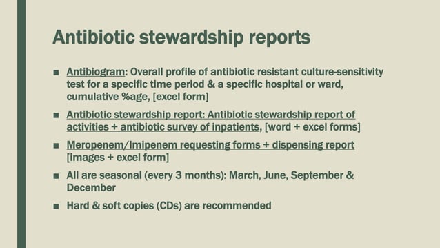 Antibiotic stewardship, Clinical pharmacy Drug information Centre, Medication Error ...