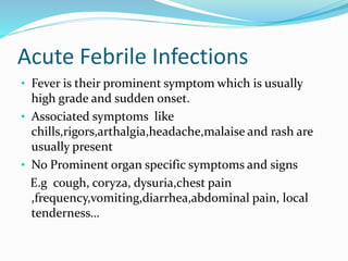 acute febrile illnesses | PPT