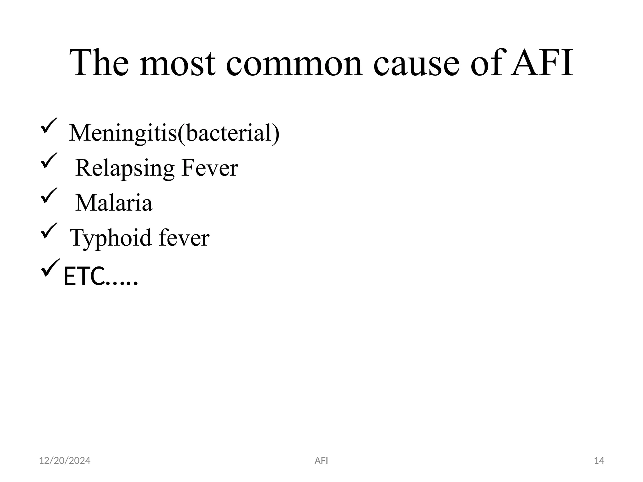 Acute Febrile Illness.pptx seminar prese | PPTX