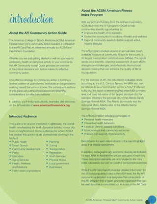 ACSM- American Fitness Index- action guide | PDF