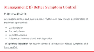 atrial fibrillation guidelines presentation | PPTX