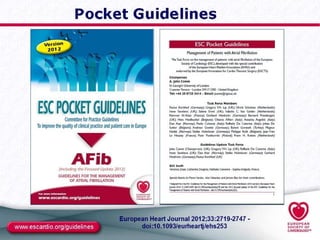 Afib slides-focused-update-2012 | PPT