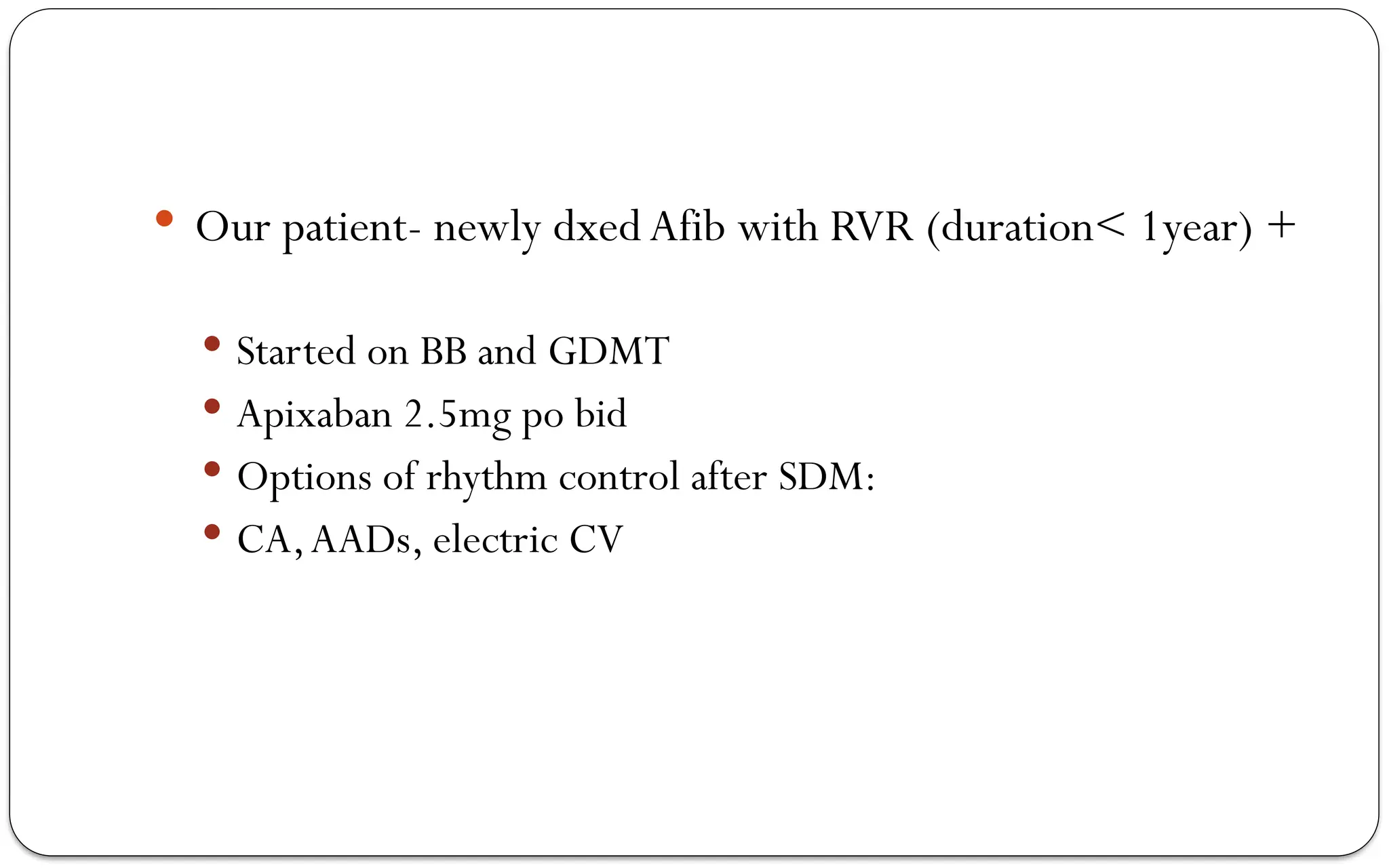 Atrial fibrillation case discussion NOV 2024.pptx