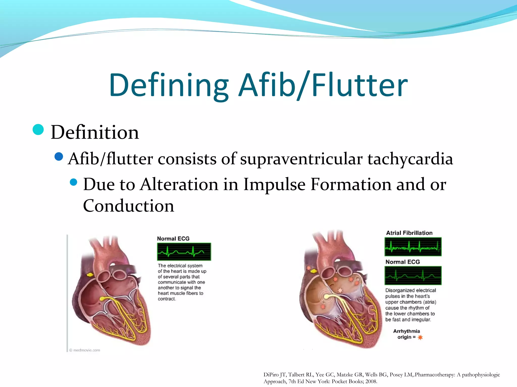 Atrial Fibrillation Flutter Presentation Ppt Heart And Cardiovascular Diseases Diseases