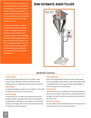 All Fill Auger Capabilities | PDF