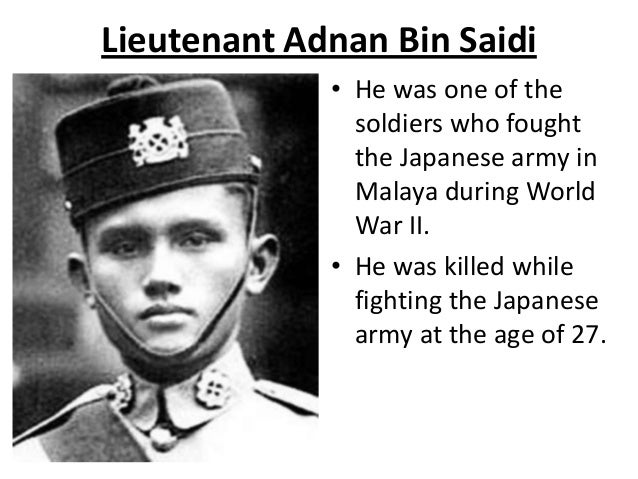 Adnan Saidi (Malayan Soldier) ~ Bio with [ Photos | Videos ]