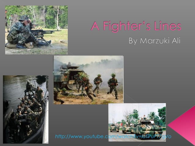 A fighter’s lines by marzuki ali | PPT