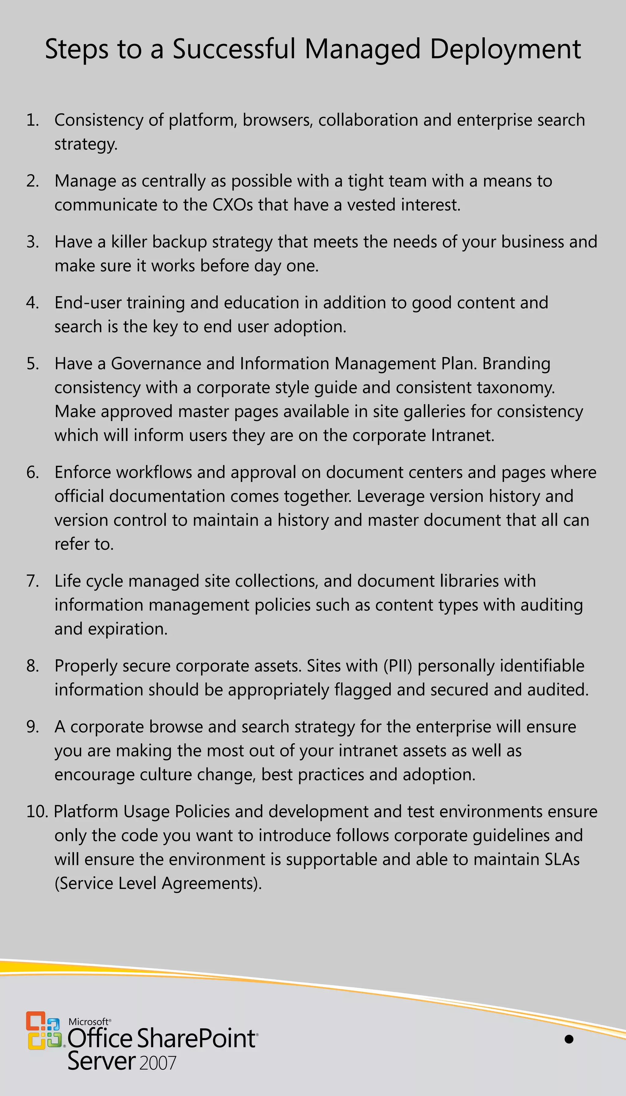 SharePoint Governance | PDF