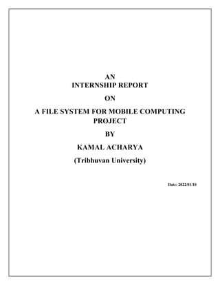 A file system for mobile computing project report.pdf