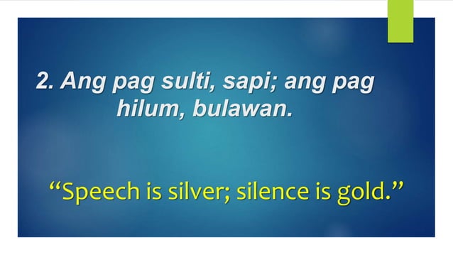 Eng7_Filipino Proverbs | PPT