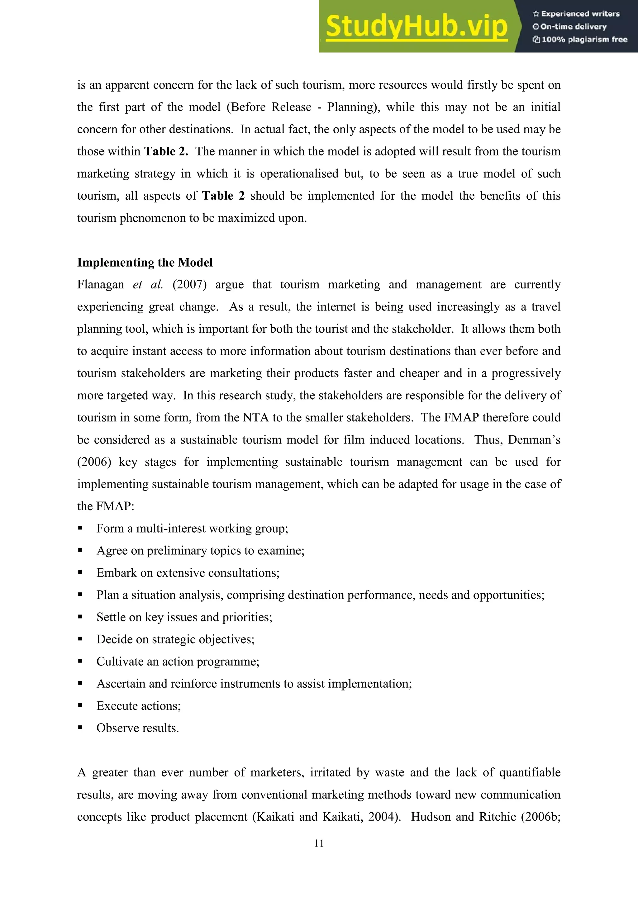 A Film Marketing Action Plan (FMAP) For Film Induced Tourism ...