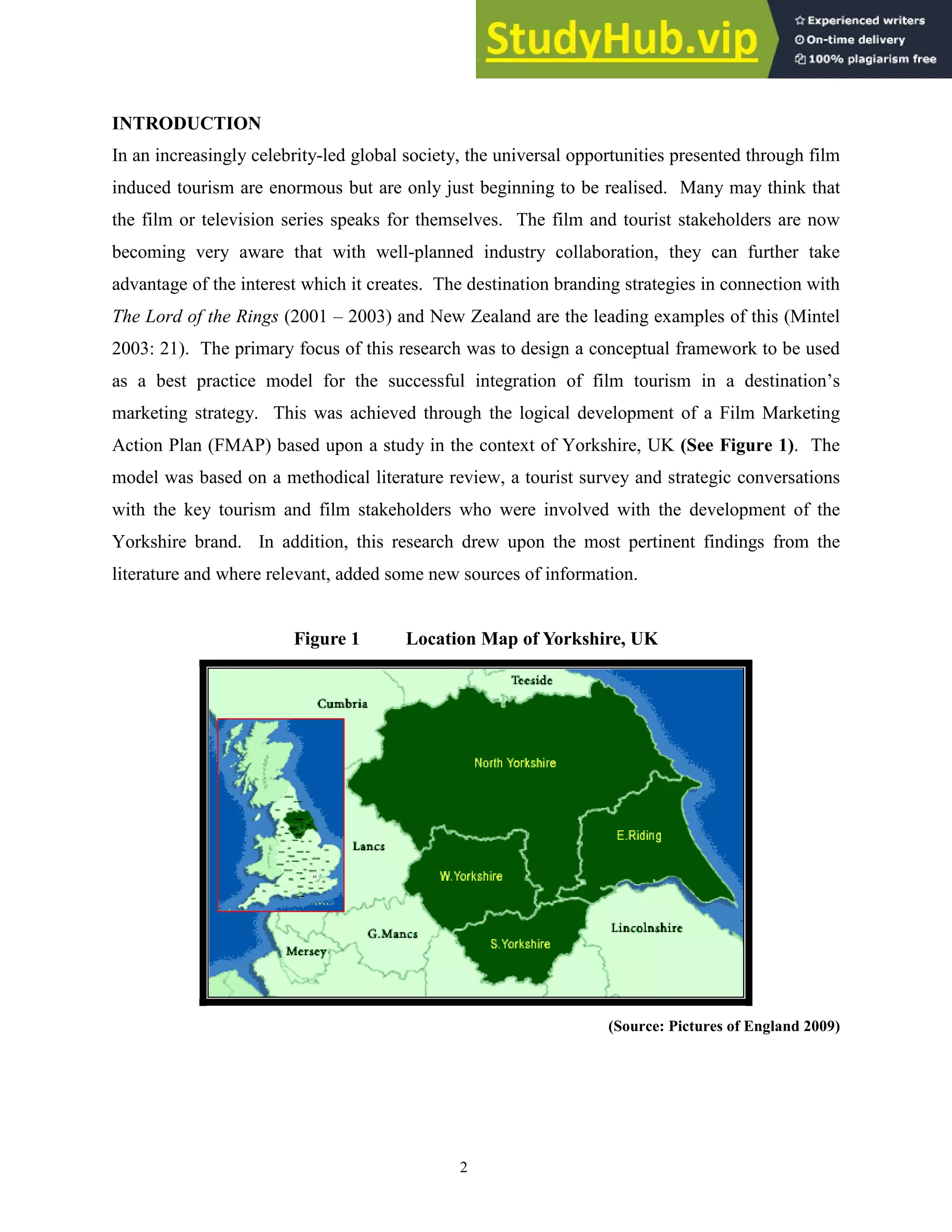 A Film Marketing Action Plan (FMAP) For Film Induced Tourism ...