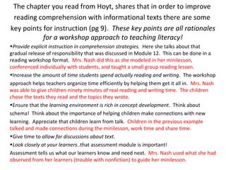 A final look at content area literacy | PPT