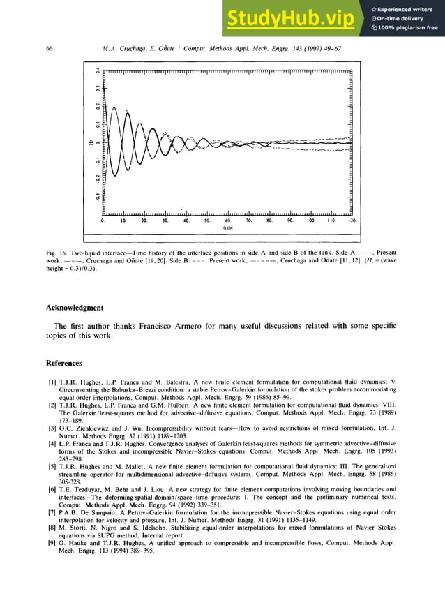 A Finite Element Formulation For Incompressible Flow Problems Using A ...