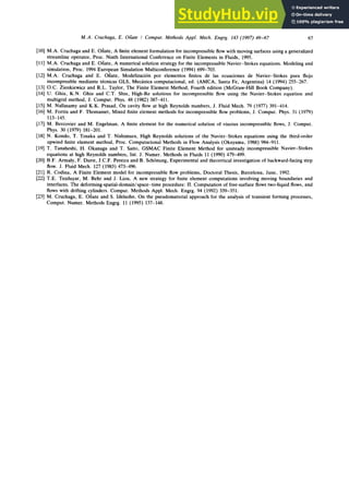 A Finite Element Formulation For Incompressible Flow Problems Using A Generalized Streamline ...