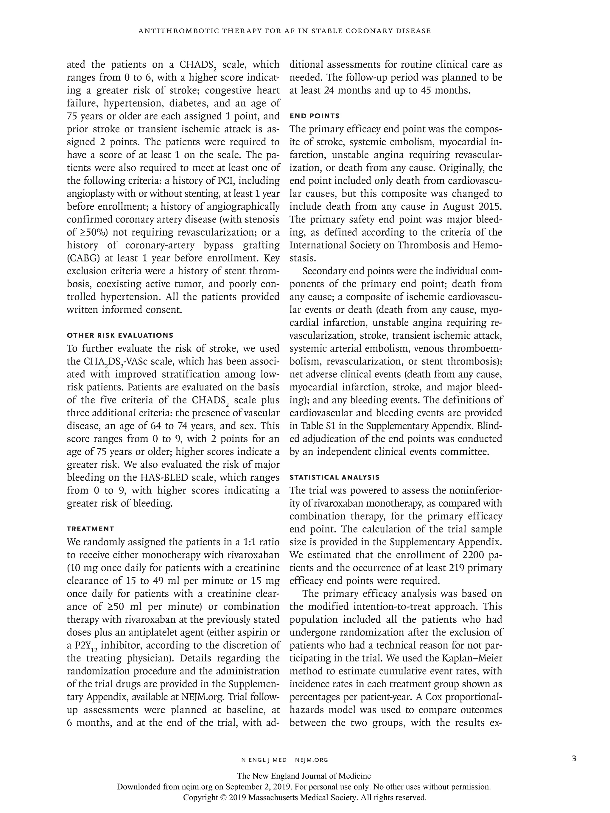 AFIRE RIVAROXABAN CON ENFERMEDAD CORONARIA ESTABLE | PDF