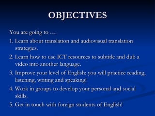 A first approach to audiovisual translation | PPT