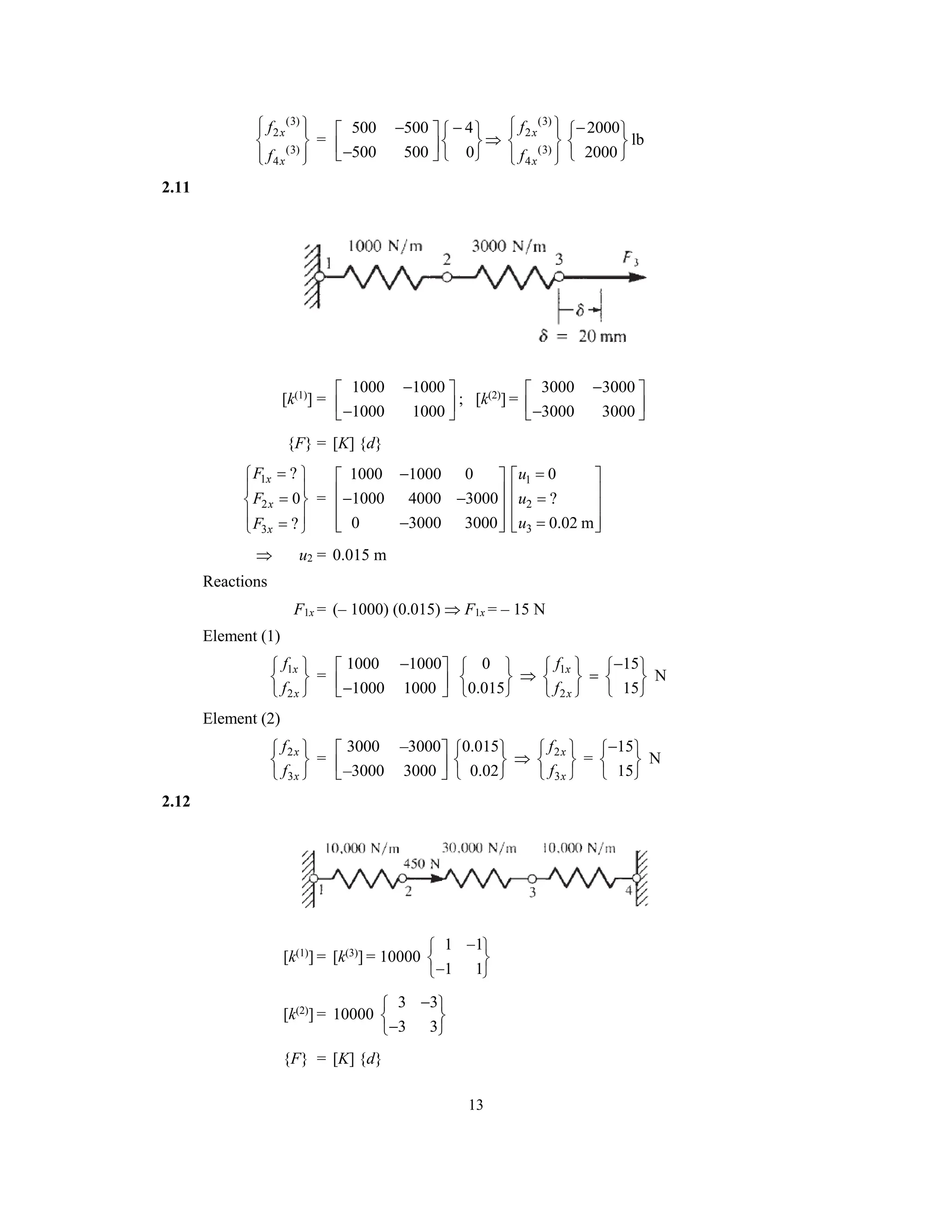 Solutions for Problems in "A First Course in the Finite Element Method" (6th Edition) by Daryl ...