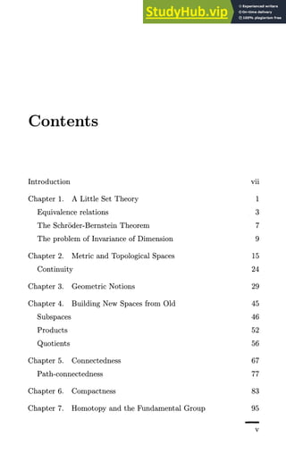 A First Course In Topology | PDF