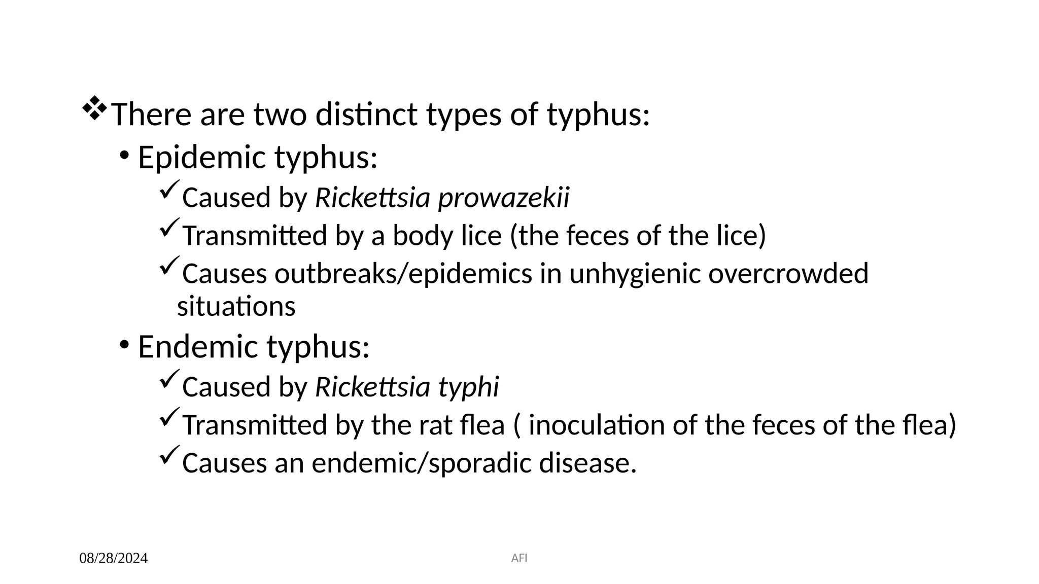 AFI Acute febrile illness and other diseases | PPT