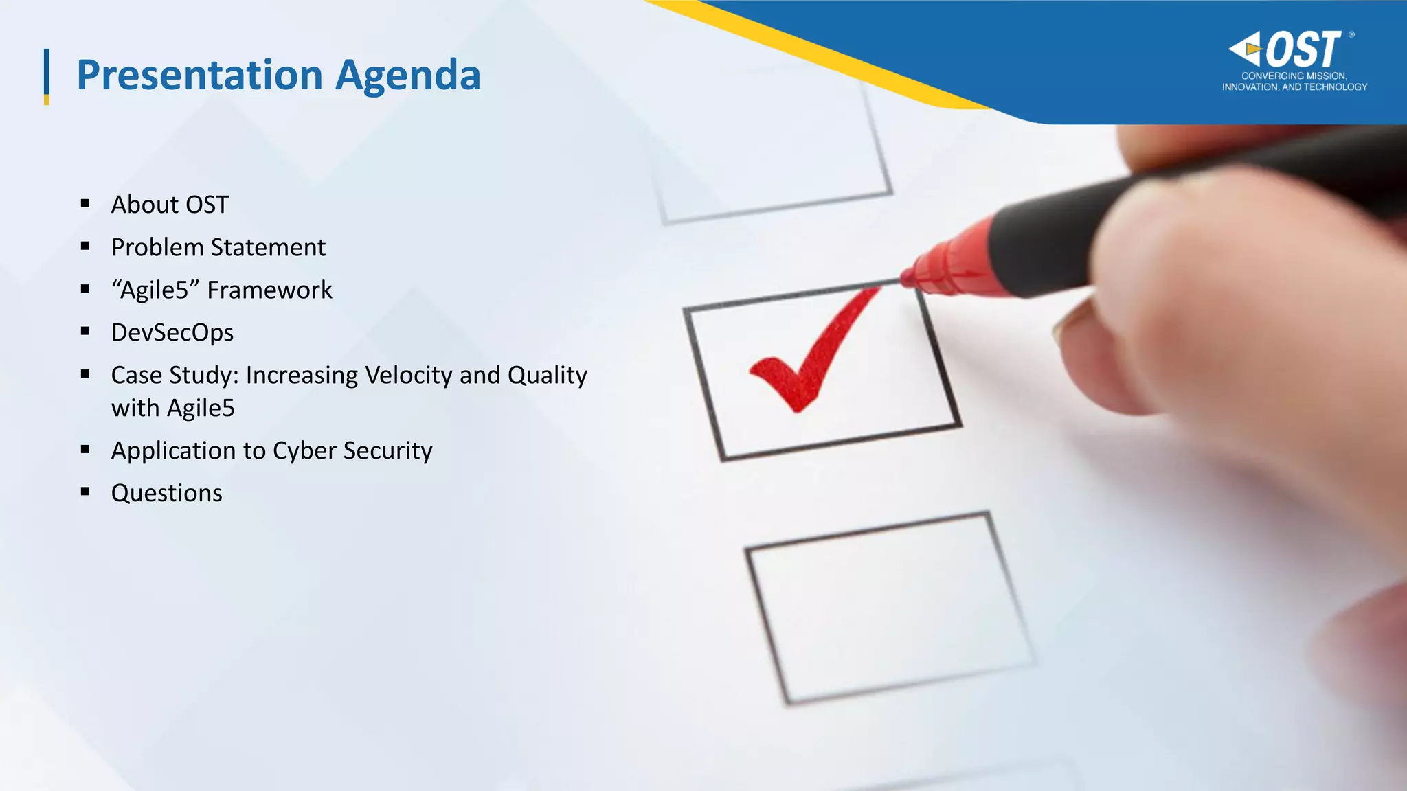 AFITC 2018 - Using Process Maturity and Agile to Strengthen Cyber ...