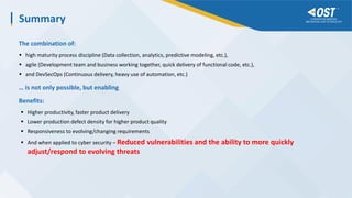 AFITC 2018 - Using Process Maturity and Agile to Strengthen Cyber ...