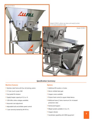 All Fill Scale and Cup filling capabilities | PDF