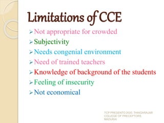 CONTINUOUS AND COMPREHENSIVE EVALUATION | PPTX