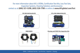 AFL Fiber Optic Test and Inspection Solutions 2017 | PDF