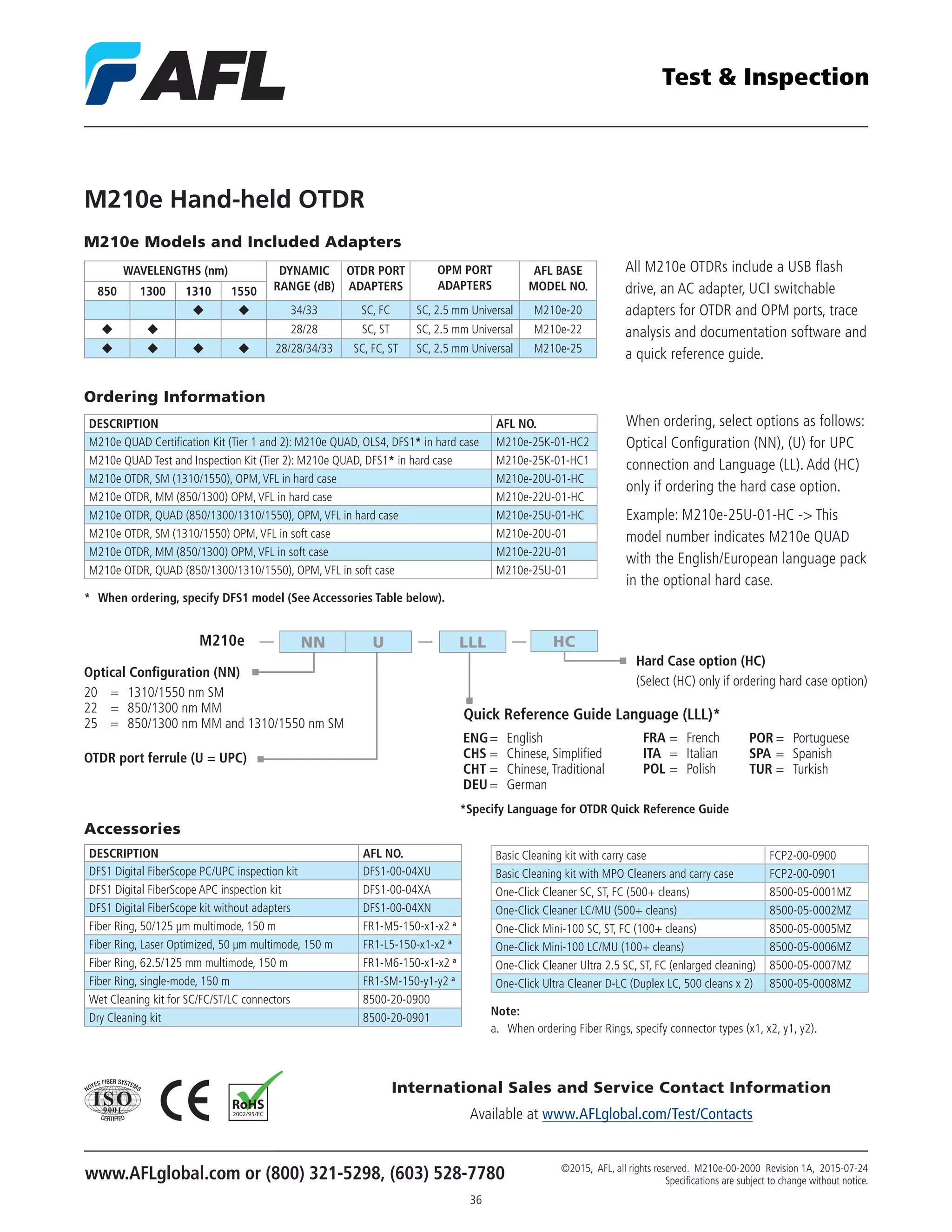 Afl test-inspection-catalog | PDF